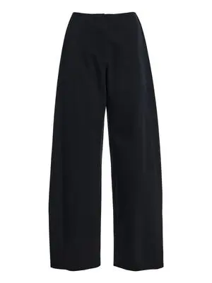 THE ROW The Row Galileo Wool Barrel-Leg Pants Black