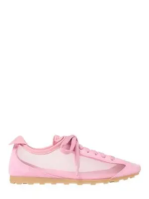 Jacquemus Les Tennis Suede-tulle Sneakers - Pink