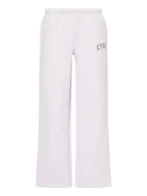 THE COUTURE CLUB Logo Embroidered Straight-leg Cotton Jogging Bottoms - Duskylilac