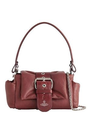 VIVIENNE WESTWOOD Hazel Treasure Leather Handbag - Chestnut