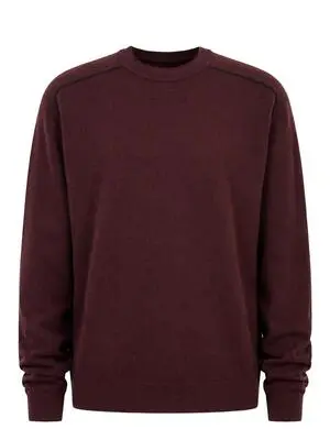 MAISON MARGIELA Crew Neck Sweater In Virgin Wool - Red