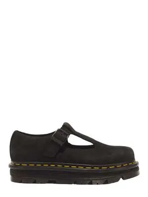 Dr. Martens Zebzag Milled Nubuck Mary Jane Shoes - Black