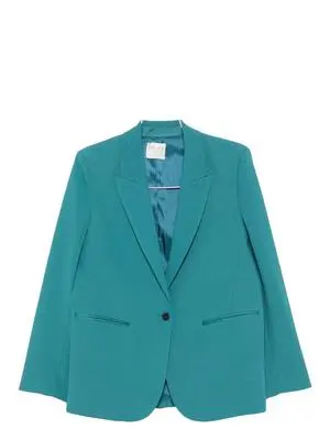 FORTE_FORTE Single-breasted Blazer Jacket - Green