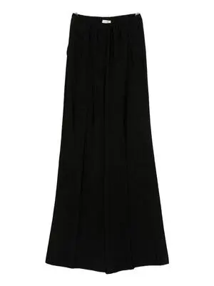 FORTE_FORTE Velvet Flared Trousers - Black