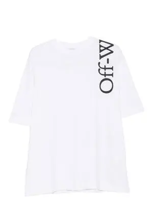 Off-White Vertical Bookish Skate Cotton T-shirt - White
