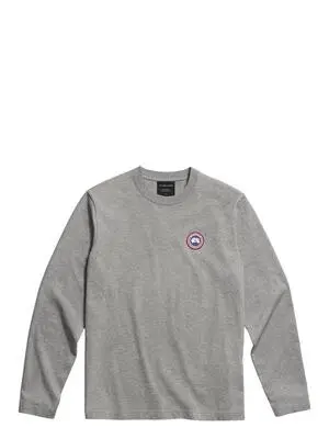 Canada Goose Vantage Long Sleeve T-shirt - Stone Heather