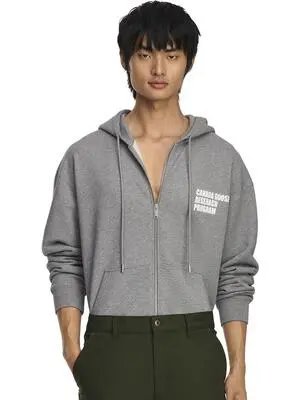 Canada Goose Rove Globe Relaxed Full Zip Hoodie - Stone Heather