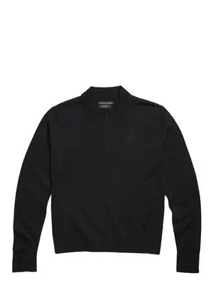 Canada Goose Melrose Knit Long Sleeve Polo - Black