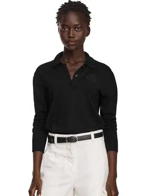 Canada Goose Canada Goose Melrose Knit Long Sleeve Polo Black