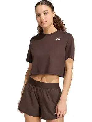 Adidas Training Essentials Boxy Workout Tee - Aurora Coffee