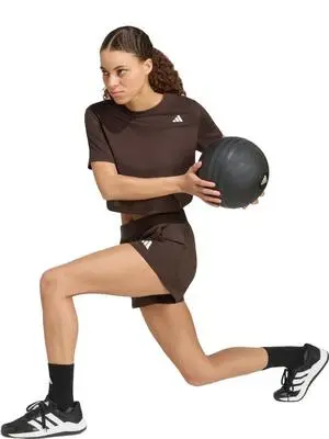 Adidas Training Essentials Boxy Workout Tee - Aurora Coffee