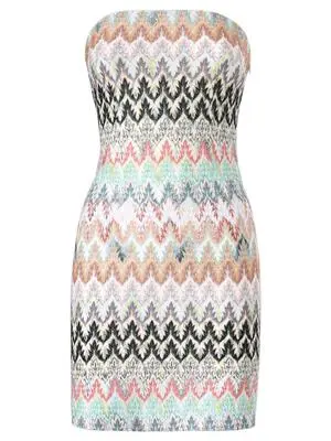 Missoni Viscose And Cotton Lamé Lace Motif Mini Dress - Multicoloured