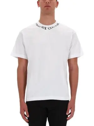 Versace Graphic Logo Crewneck T-shirt - White