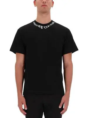 Versace Regular Fit Cotton T-shirt - Black