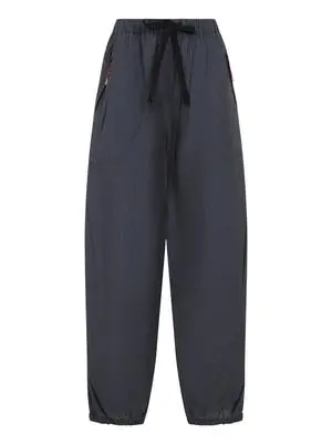 Prada Paint Nts Straight-leg Wool-mohair Pants For - Blue