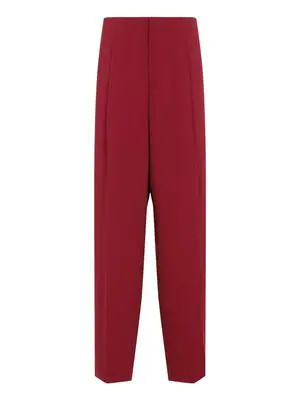 Alberta Ferretti No-straight Leg Viscose Paint Pants For - Red