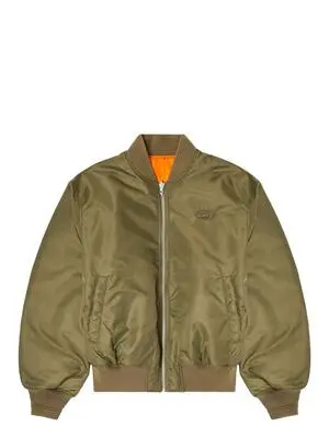 DIESEL® Reversible Nylon Bomber Jacket - Verde