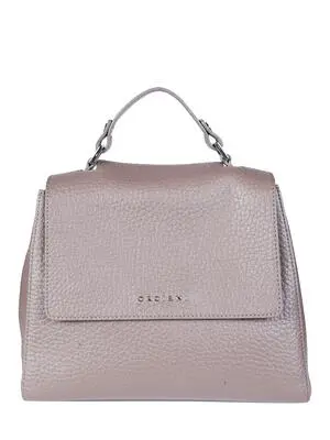 Orciani Mini Soft Leather Crossbody Bag - Beige