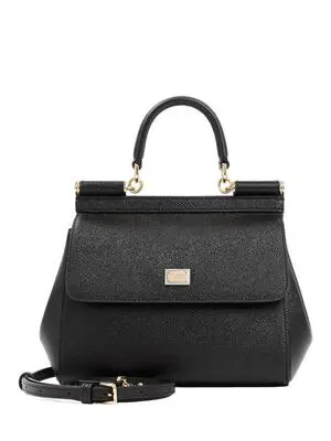 Dolce & Gabbana Medium Sicily Handbag - Black