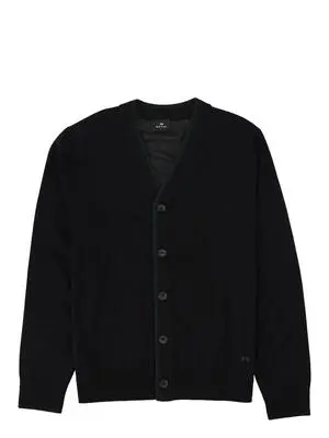 Paul Smith Merino Wool V-neck Cardigan - Black