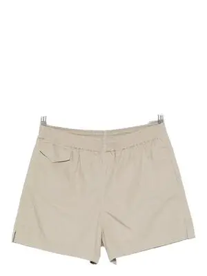 A.p.c. Cotton Shorts With Embroidered Logo - Verde