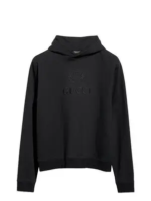 Gucci Cashmere Jersey Sweatshirt With Embroidery - Black