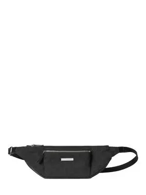 Gucci Gg Canvas Flatpack Small Belt Bag - Black