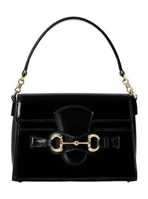 Gucci Horsebit Duomo Small Top Handle Bag In Leather - Black