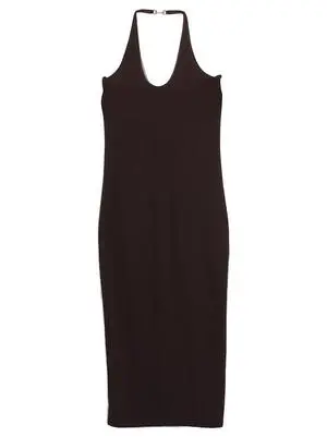 Gucci Viscose Crêpe Jersey Midi Dress With Horsebit Detail - Brown