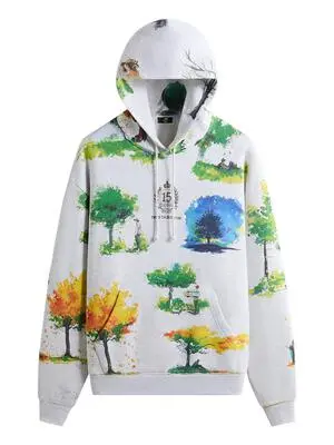 Kith X New Balance Watercolor Nelson Hoodie 'light Heather - Grey