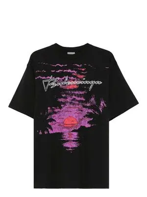 Balenciaga Graphic Print T-shirt - Black
