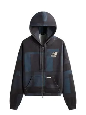 Kith X New Balance Woodblock Braxton Hoodie 'soul - Black