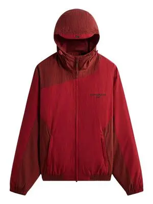 Kith X New Balance Poplin Mix Madison V Jacket 'biking - Red
