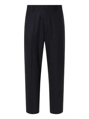 Nn07 Straight-leg Wool-blend Trousers - Blue