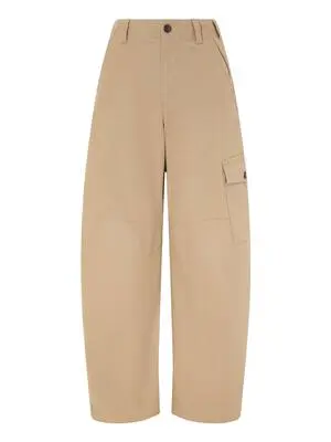 Brunello Cucinelli High-rise Barrel Jeans - Beige
