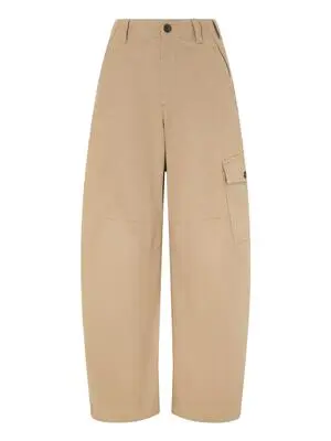 Brunello Cucinelli High-rise Barrel Leg Jeans - Neutrals