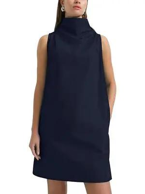MARCELLA Minna Cropped Dress - Deep Indigo