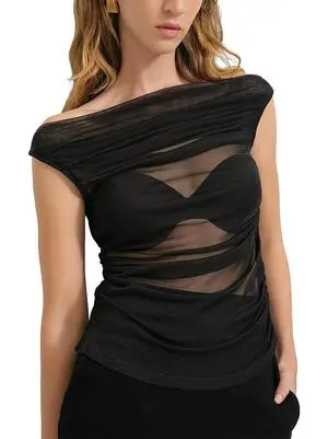 MARCELLA Cooper Mesh Top