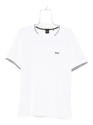 Hugo Boss Logo Trim T-shirt - White
