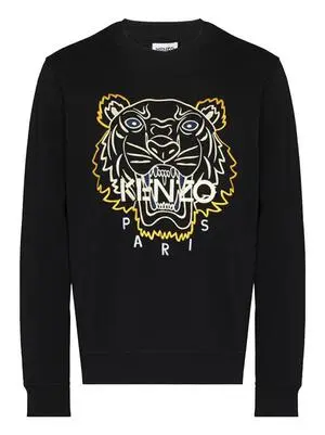 Kenzo Round Neck Logo Sweatshirt - Black