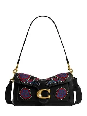 COACH Tabby Shoulder Bag 26 With Embroidered Americana - Brass/black Multi