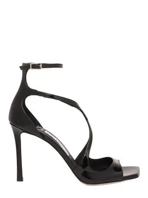 JIMMY CHOO Square-toe High-heeled Sandals - Black