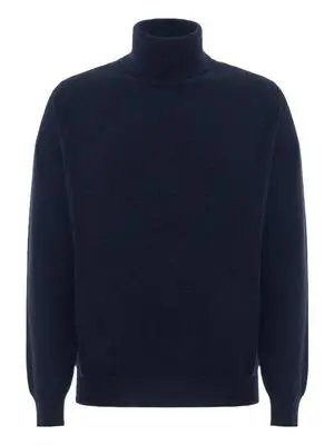 Malo Basic Turtleneck Knitwear - Black