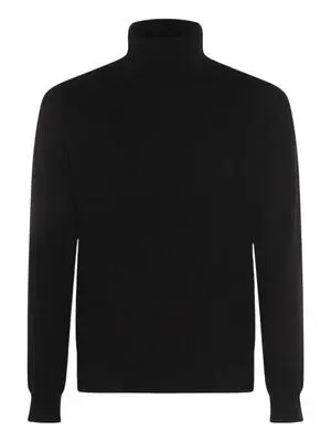 Malo Turtleneck Long-sleeved Jumper - Black