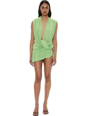 Christopher Esber CHRISTOPHER ESBER Beach Glass Bubble Mini Skirt Green