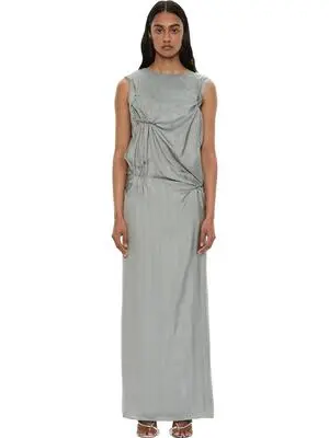 Christopher Esber Kacere Bikini Tuck Column Tank Dress - Grey