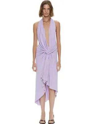 Christopher Esber CHRISTOPHER ESBER Spire Cascade Midi Dress Purple