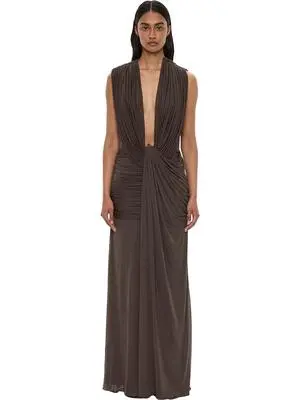 Christopher Esber CHRISTOPHER ESBER Ripple Drape Gown Brown