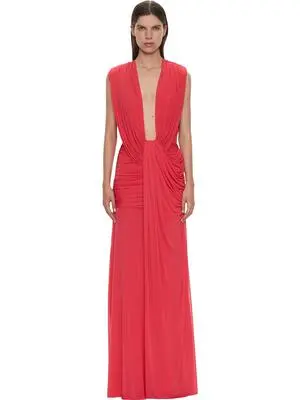 Christopher Esber Ripple Drape Gown - Pink