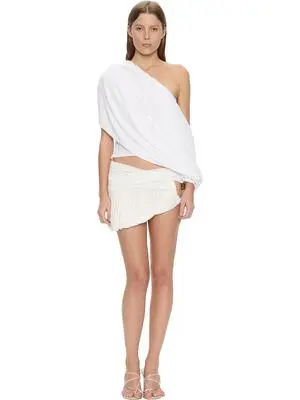 Christopher Esber Beach Glass Bubble Mini Skirt - White